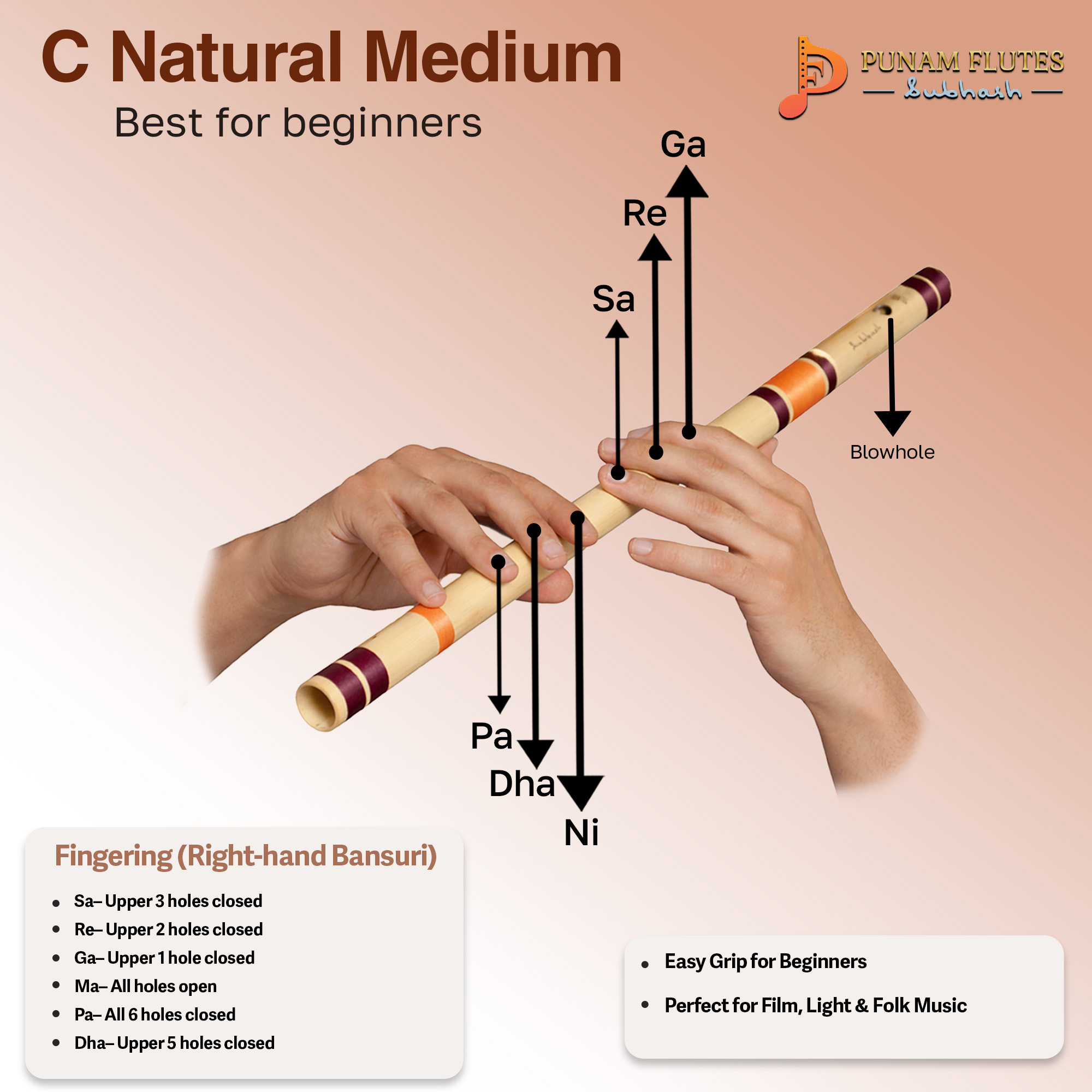 Types Of Bansuri Flute